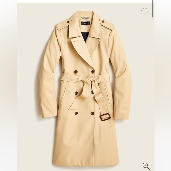 J. Crew | Jackets & Coats | J Crew Tan Trench Coat Timeless Design ...